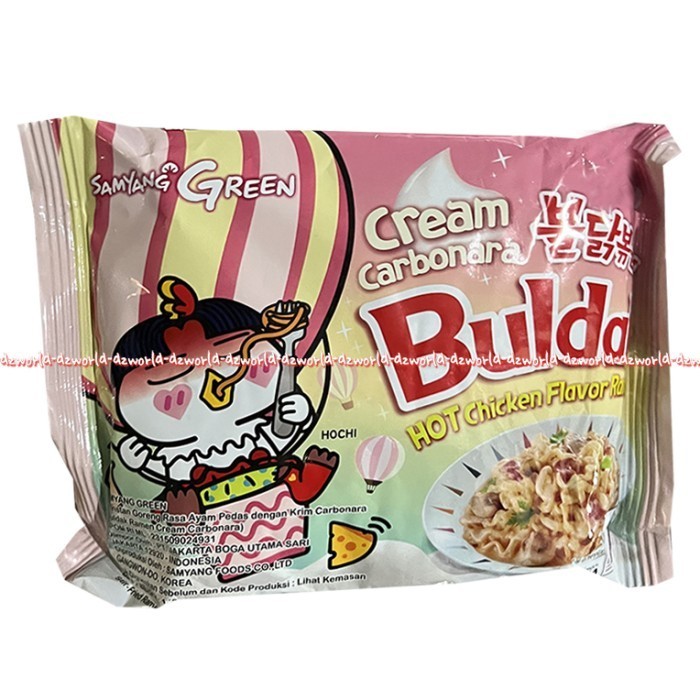Jual Buldak Cream Carbonara Samyang Green Hot Chicken Ramyun Mie Korea ...