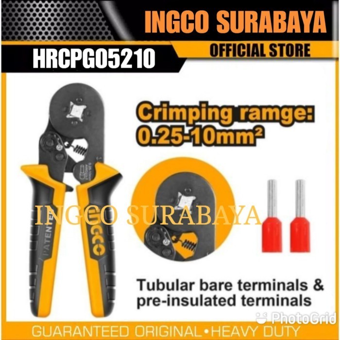 Jual INGCO HRCPG05210 RATCHET PLIERS 6" TANG KABEL PRESS SKUN KRIMPING ...