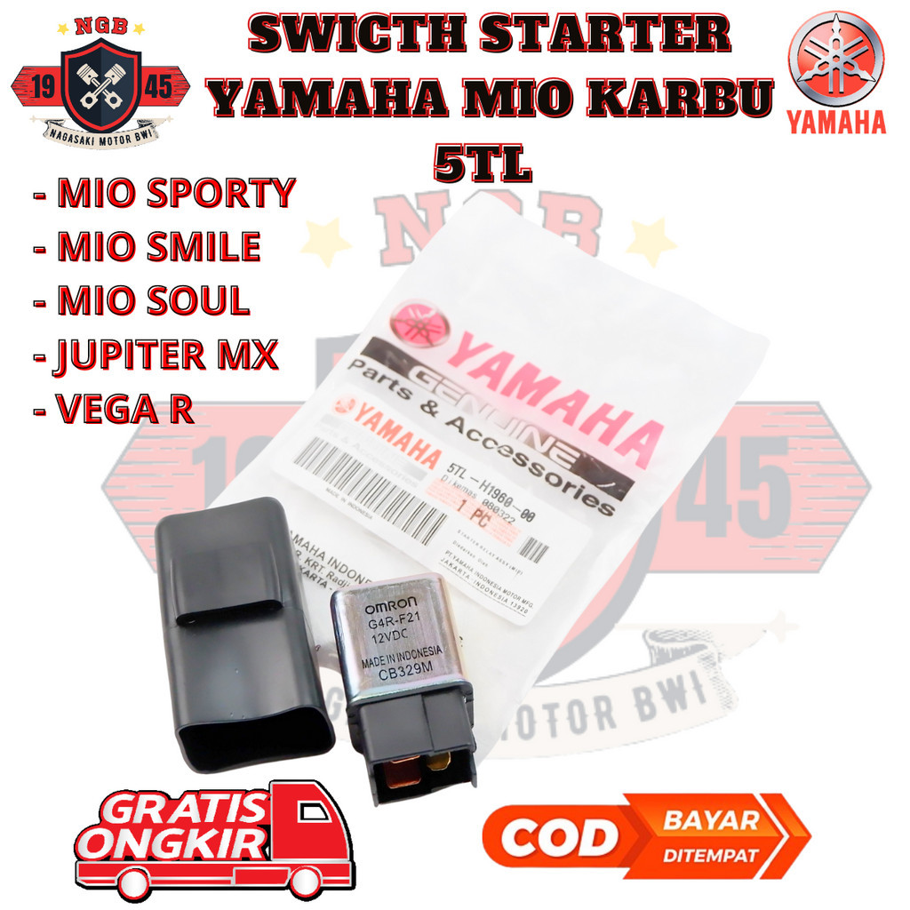 Jual Switch Bendik Starter 5TL Yamaha Mio Karbu, Mio Soul , Jupiter MX ...