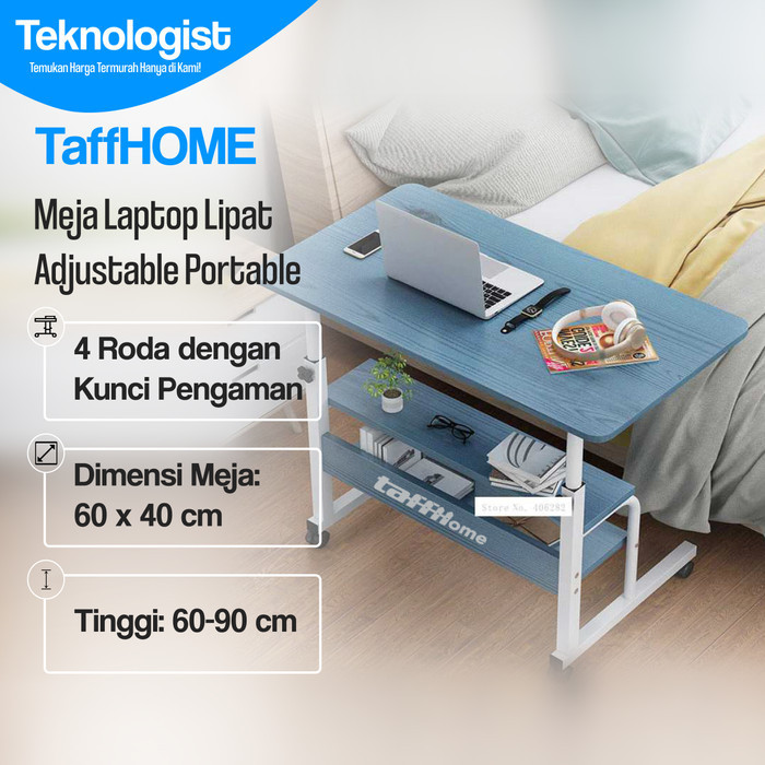 Jual Meja Laptop Lipat Adjustable Portable Rotate Laptop Desk / Meja ...