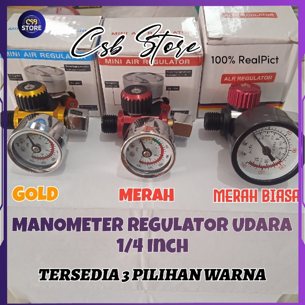 Jual Regulator Udara 1/4 inch Untuk Kompresor Udara dan Spray gun ...