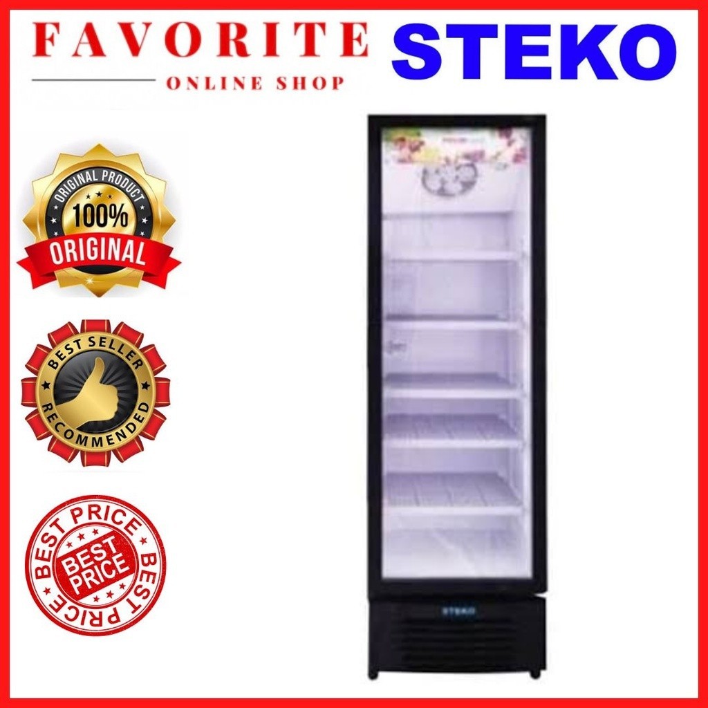 Jual SHOWCASE STEKO 300 5 RAK DISPLAY COOLER NO FROST | Shopee Indonesia