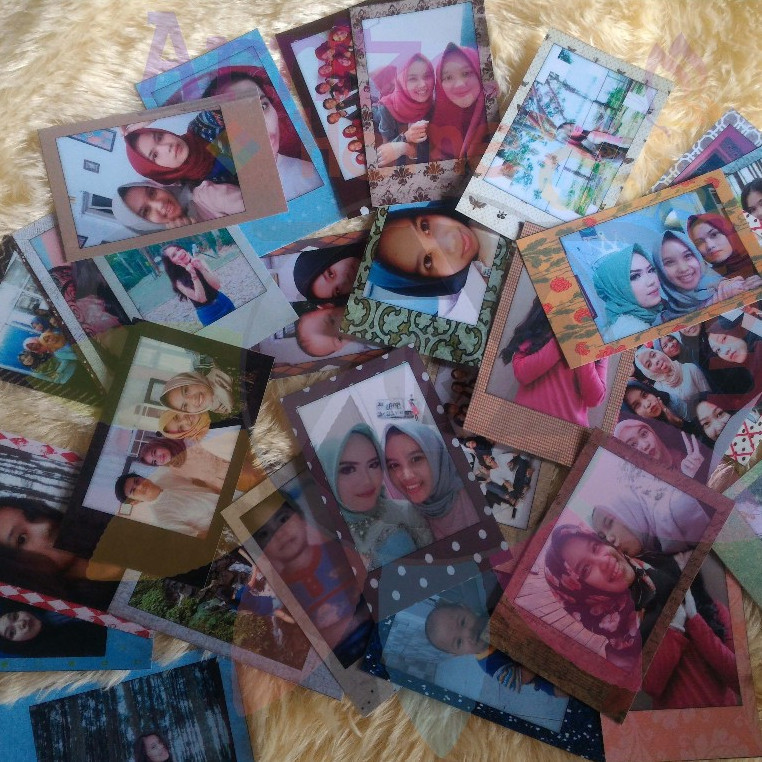 Jual cetak polaroid 2r karakter frame / cetak foto polaroid /polaroid ...