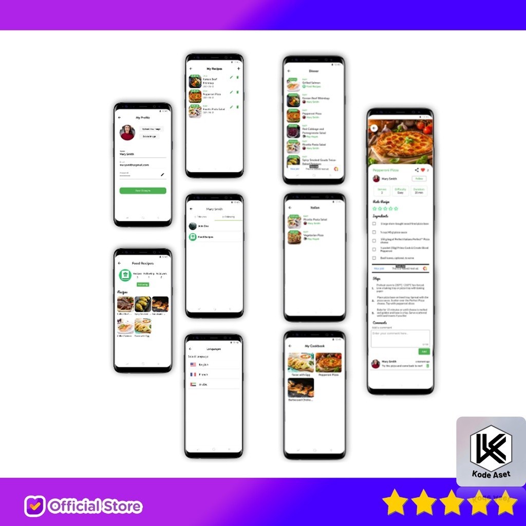Jual SOURCE CODE APLIKASI FOOD RECIPES FLUTTER APP (ANDROID & IOS) BY FUZITECH | Shopee Indonesia