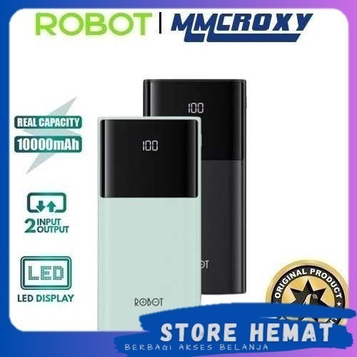 Jual Robot RT190S Powerbank 10000mAh LED Dual Input Type C & Micro USB ...
