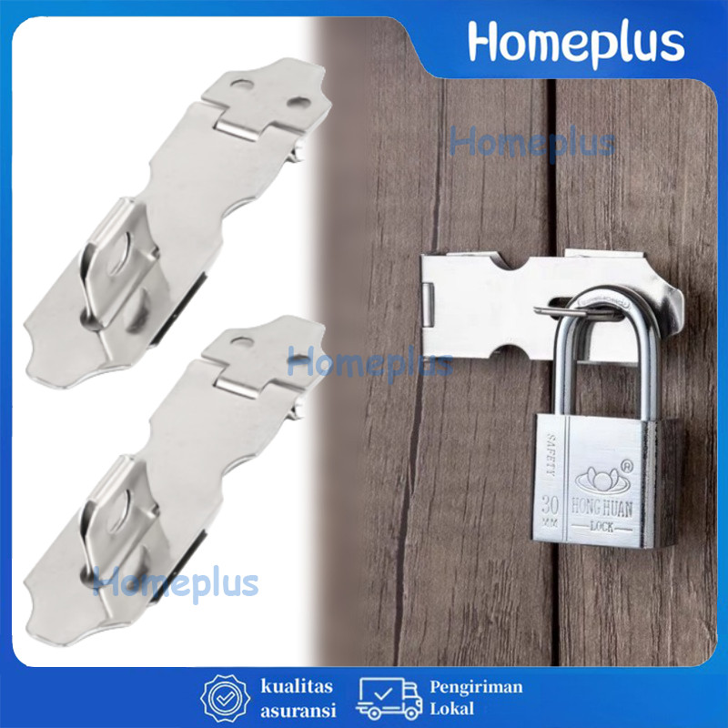 Jual HomePlus Overpal Plat 4 Inch Gembok Pintu Stainless Steel Cantolan ...