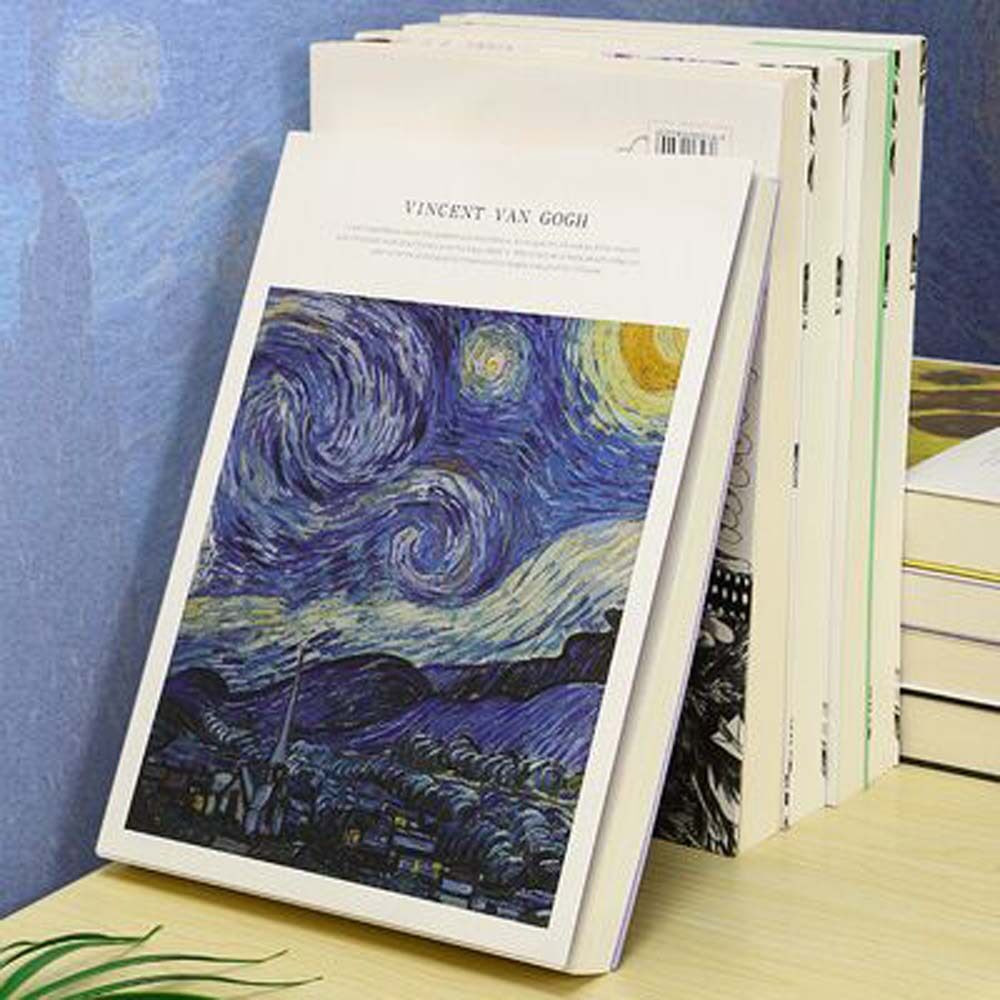 Jual A4/A5 256pages Van Gogh Vintage Blank Sketchbook Thick White Paper ...