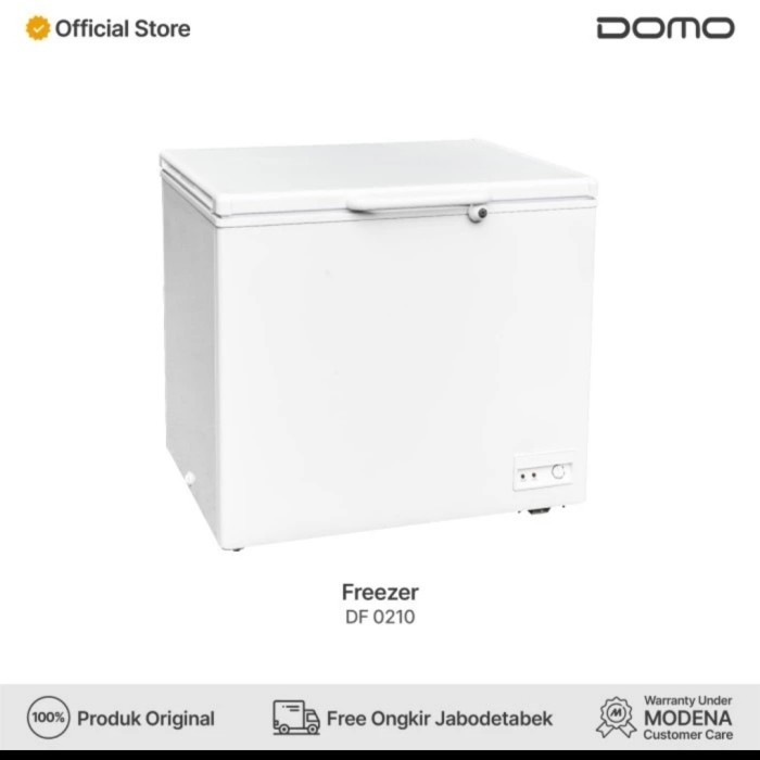 Jual DOMO Chest Freezer Box DF0210 210Liter Kotak Pembeku DF 0210 Putih ...