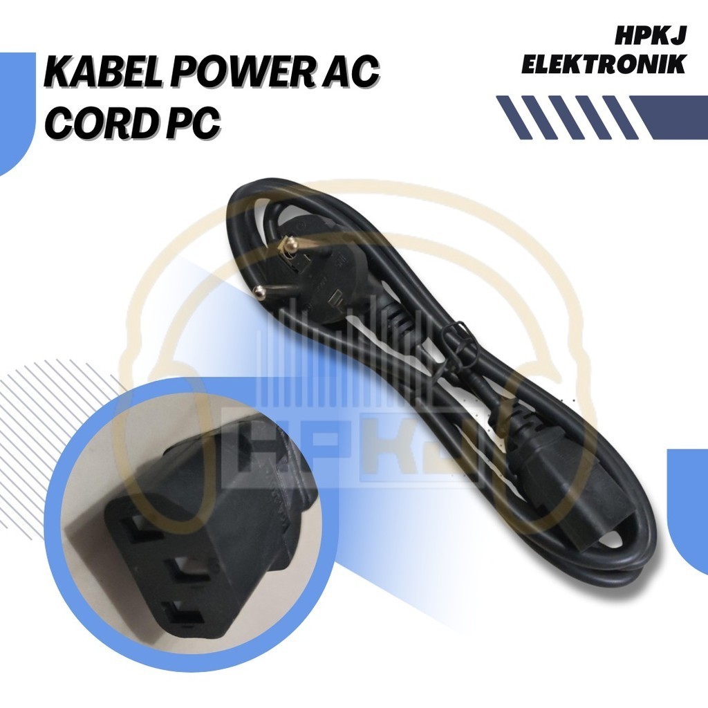 Jual Kabel Power AC Komputer kabel power ac cord pc | Shopee Indonesia