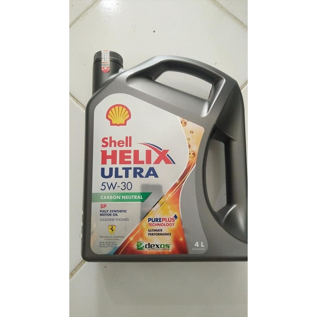 Jual Oli Mesin Mobil Shell Helix Ultra 5W-30 SP Carbon Neutral 4 Liter ...