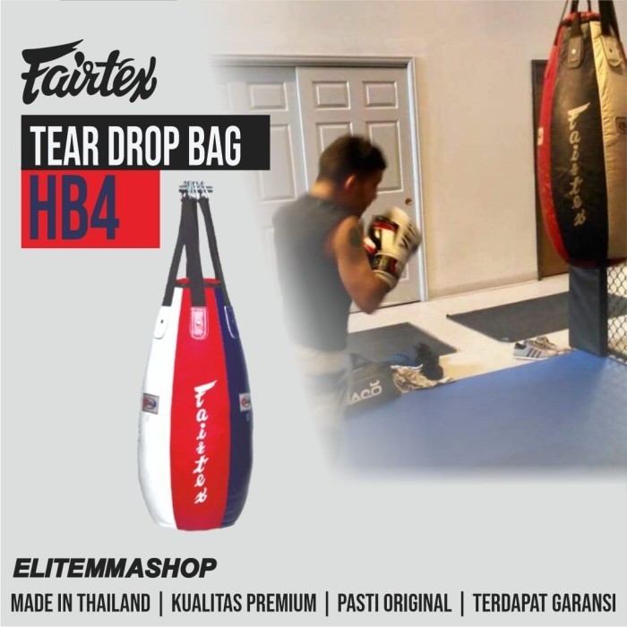 Jual FAIRTEX Tear Drop Heavy Bag HB4 Unfilled Samsak Muay Thai Boxing ...