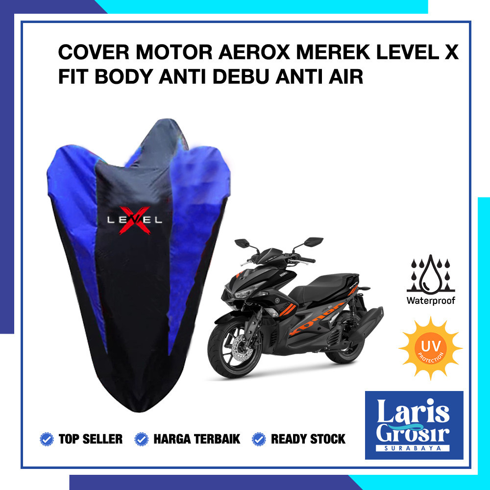 Jual Sarung Motor LEVEL X Yamaha AEROX Penutup Pelindung Body Cover ...