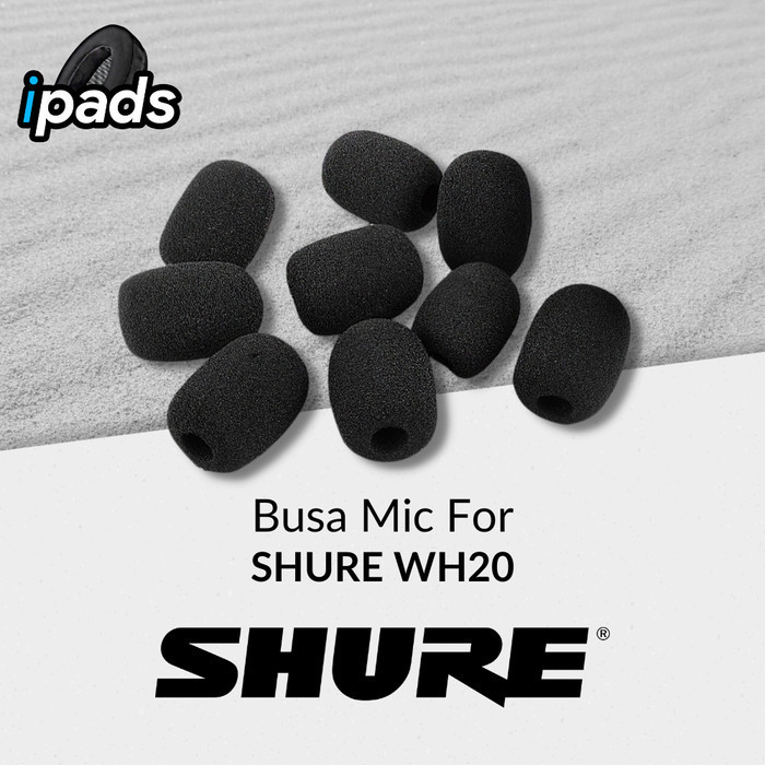 Jual Mic Foam Headset Shure WH20 Foam Microphone WH-20 WH 20 Busa Mic ...