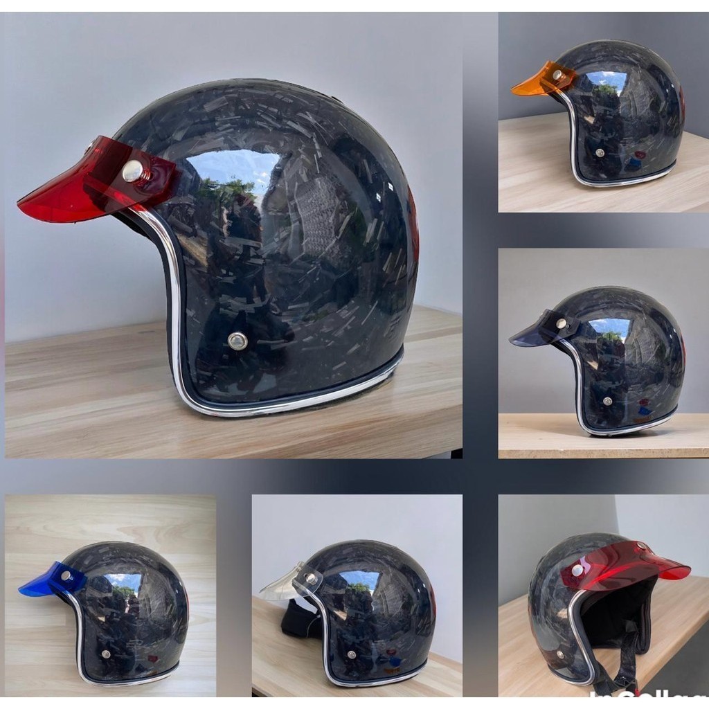 Jual Helm Slim Head TX 500 Carbon | Shopee Indonesia