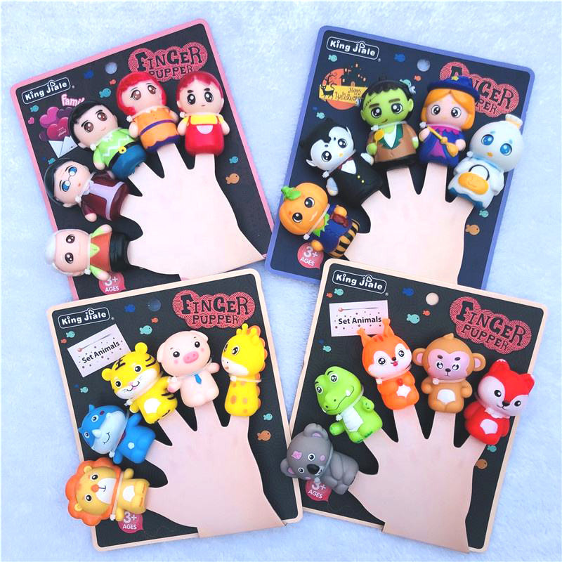 Jual Mainan Finger Puppet Jari Tangan Boneka 5 PCS / Finger Family ...