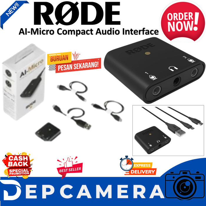 Jual Rode AI-Micro Compact Dual Channel Audio Interface AI Micro ...