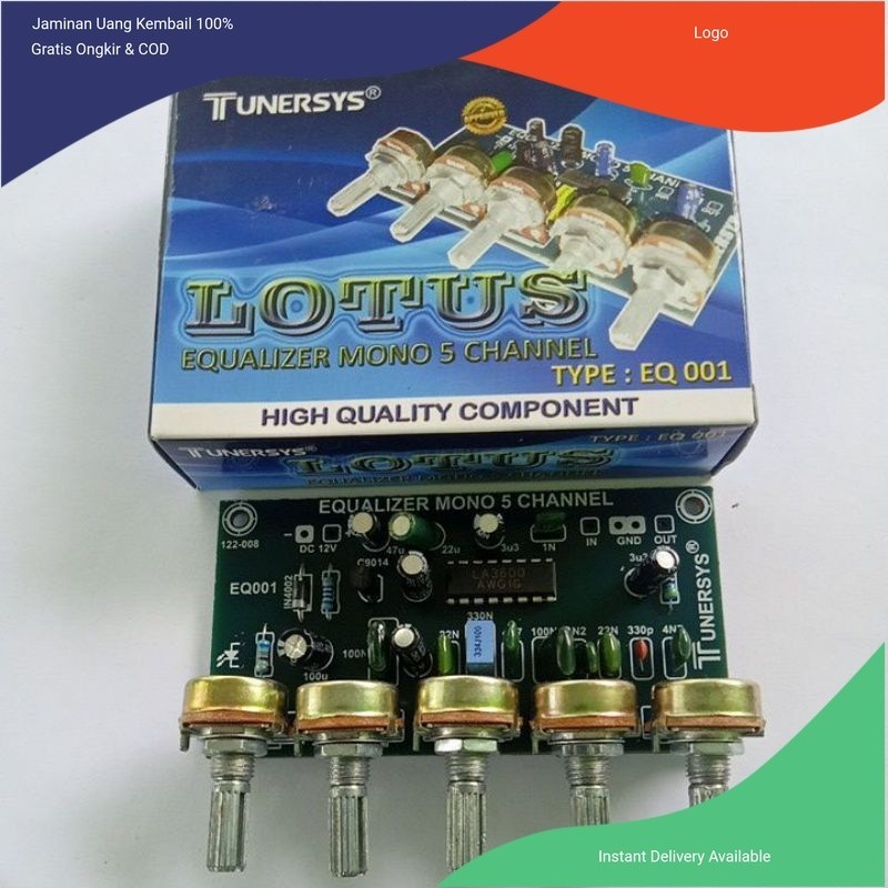 Jual Spro1 KIT EQUALIZER 5 POTENSIO PUTAR | Shopee Indonesia