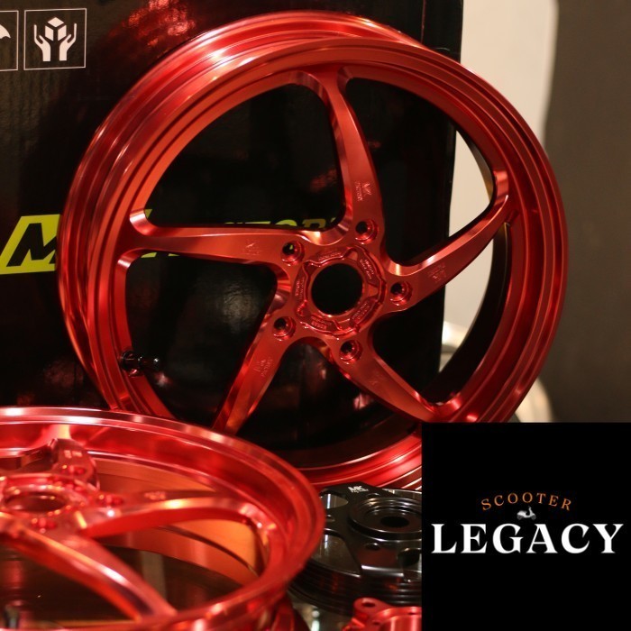Jual Velg MK Factory MK4 Red Front & Rear Vespa Sprint Primavera GTS ...
