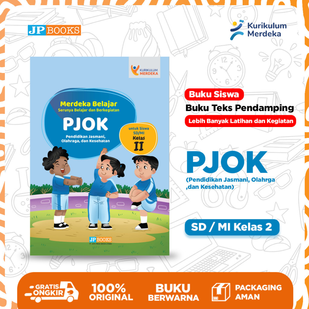 Jual JP Books – Buku Teks Siswa Pendamping Kurmer Sekolah PJOK Olahraga SD Kelas 2 - Kurikulum ...