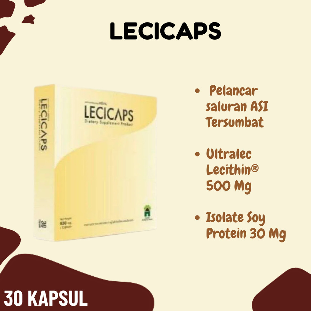 Jual Lecicaps 30 Kapsul - Supplemen Untuk Payudara Bengkak | Shopee ...