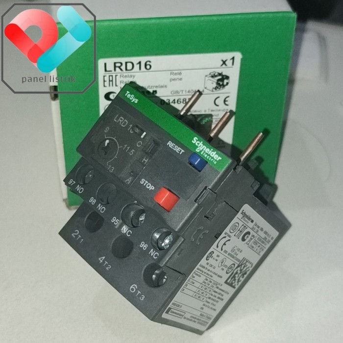 Jual SCHNEIDER LC1D THERMAL OVERLOAD RELAY LRD16 TeSys LRD Thermal ...