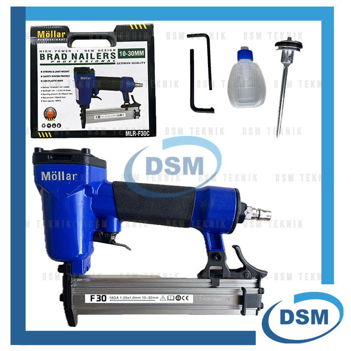 Jual MOLLAR MESIN PAKU TEMBAK STAPLES ANGIN KOMPRESOR BRAD AIR NAILERS F30 | Shopee Indonesia