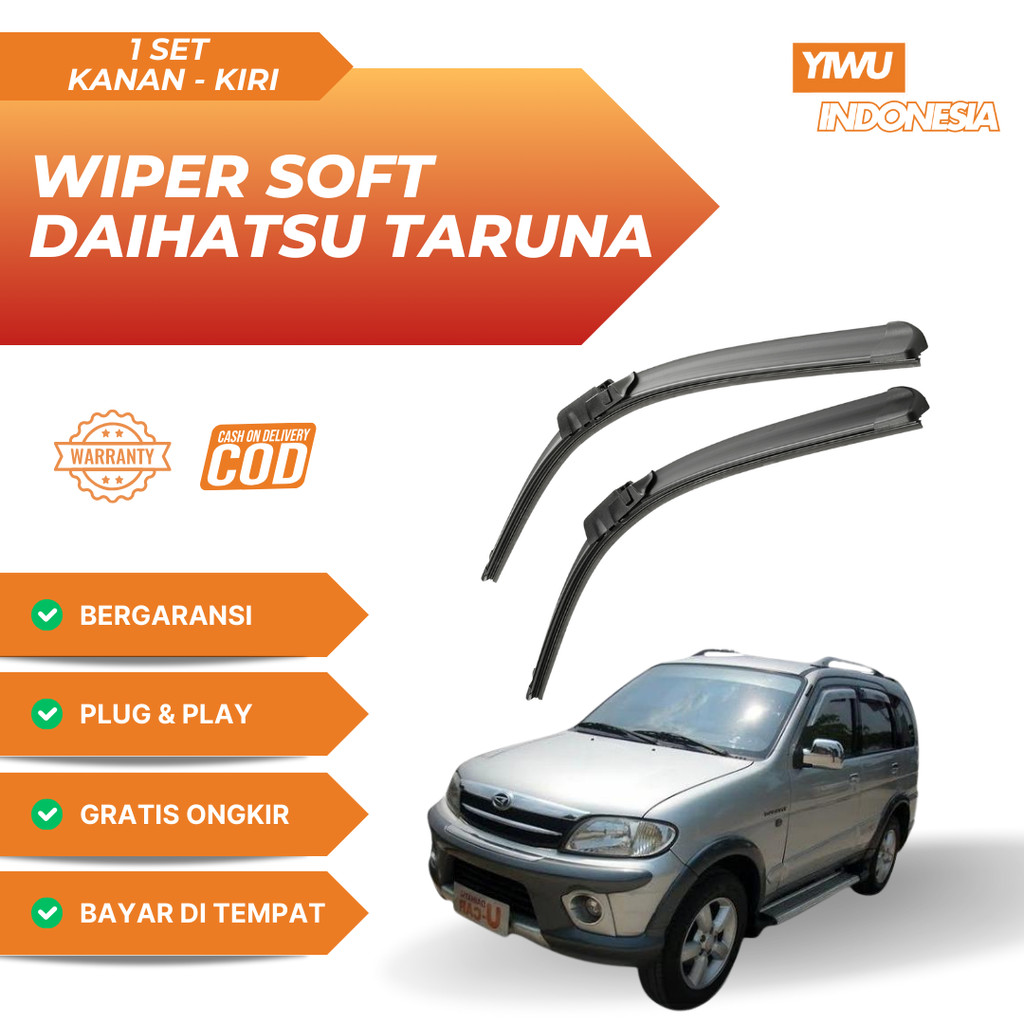 Jual Wiper Mobil Frameless Daihatsu Taruna Model Banana Karet 1 Set