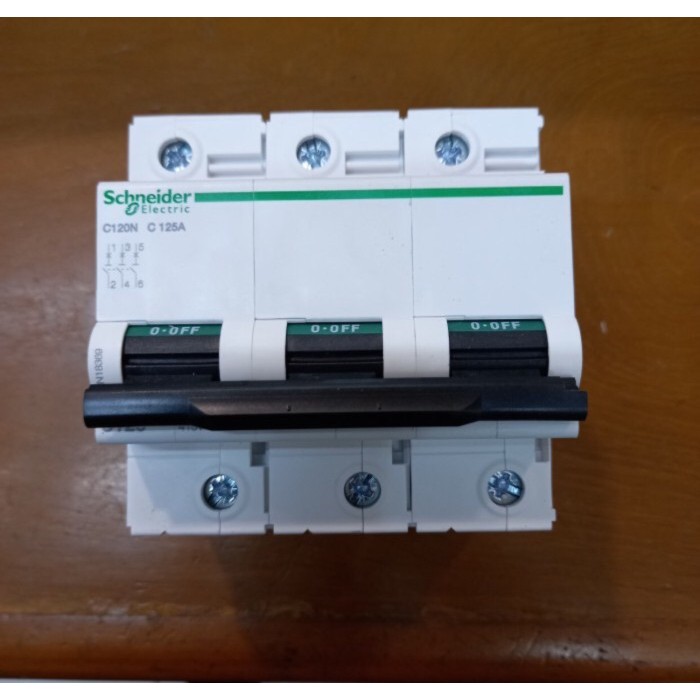 Jual MCB SCHNEIDER C120N 125A 125 AMPER 3P 3 POLE 3 PHASE 10kA A9N18369 | Shopee Indonesia