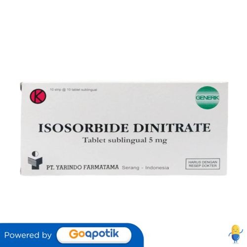 Jual Isosorbide Yarindo 5 Mg Box 100 Tablet | Shopee Indonesia