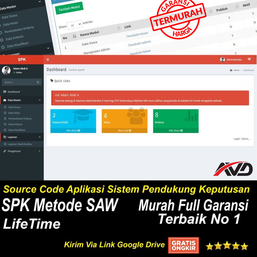 Jual Aplikasi Sistem Pendukung Keputusan SPK Metode SAW | Shopee Indonesia