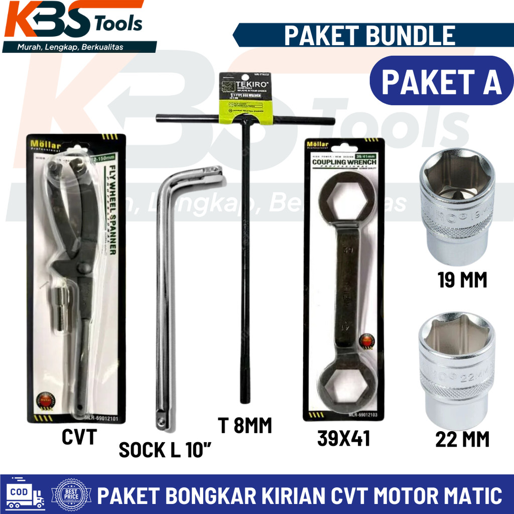 Jual Paket Set Bundle Hemat Lengkap Pelengkapan Bongkar Kirian / CVT Motor Matic | Shopee Indonesia