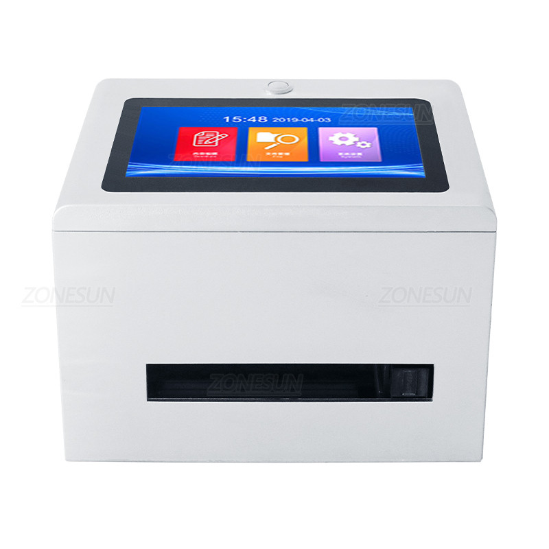 Jual ZONESUN Tabletop Inkjet Date Coding Machine ZS-TIP127 Portable Digital 12.7mm QR Barcode ...