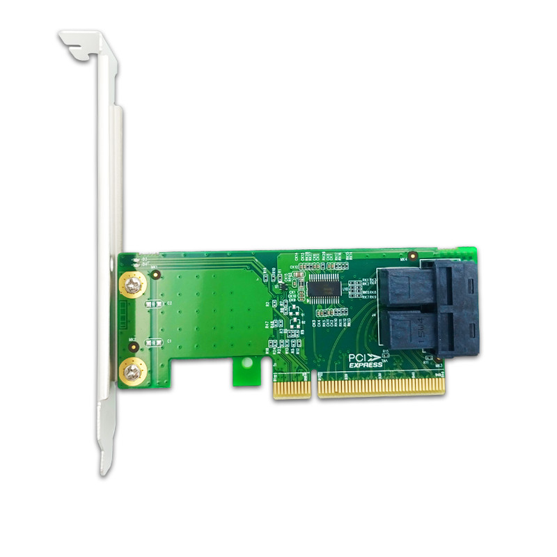 Jual PCI Express 3.0 x8 to 2 U.2 SFF-8643 Adapter for PCIe NVMe U.2 SSD | Shopee Indonesia
