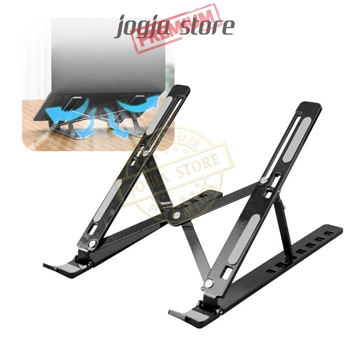 Jual Stand Laptop Aluminium N3 Alas Laptop Portable Riser Adjustable ...