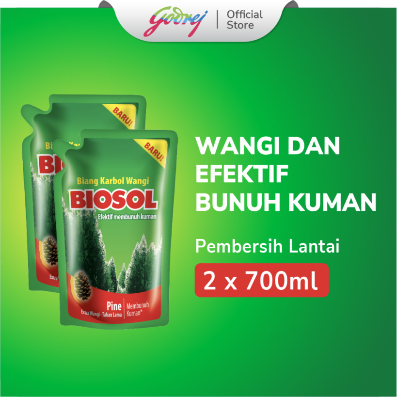 Jual Biosol Karbol Wangi Pouch 700ml x2 - Pembersih Lantai | Shopee Indonesia
