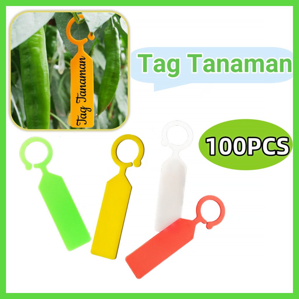 Jual 100 Pcs Label Tanaman Tag/Tag Nama Tanaman Tahan Air/ Tag Tanaman Warna Label Tanaman ...