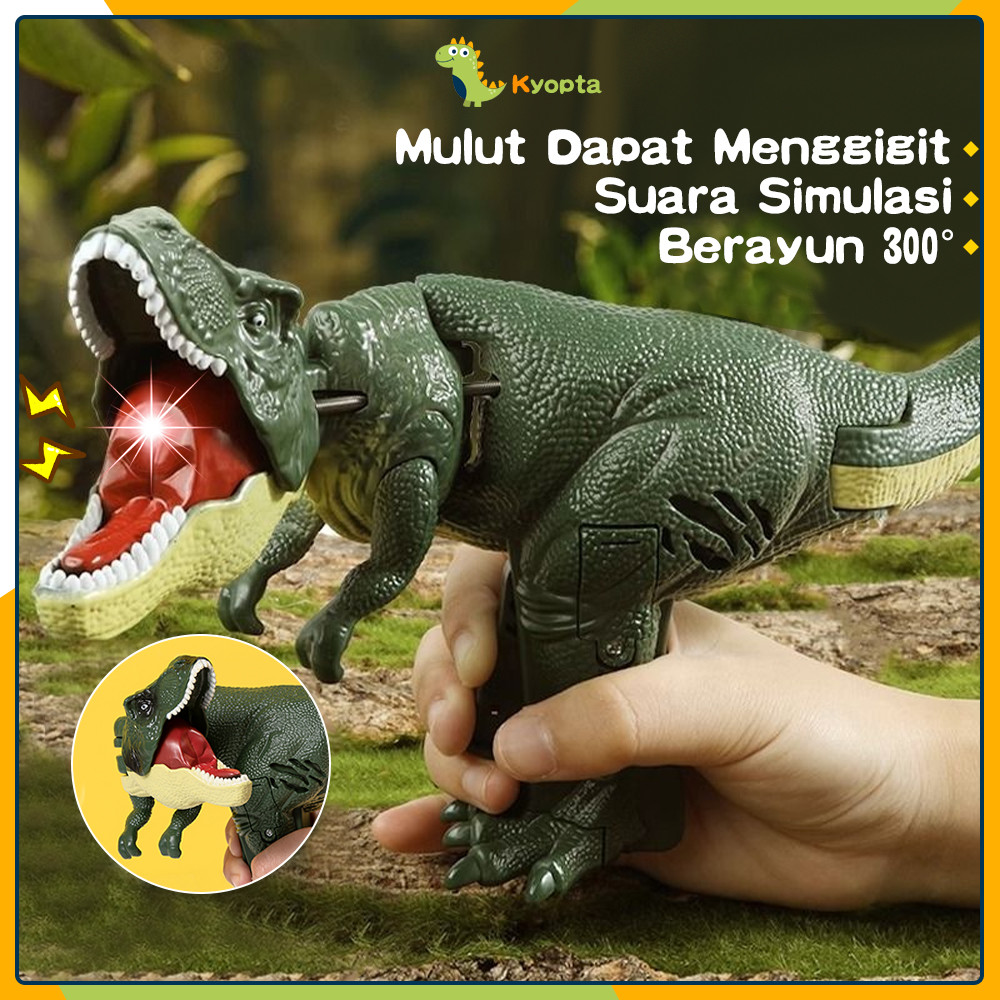 Jual Kyopta Dinosaurus tekan bersuara sha sha Mainan dinosaurus viral ...
