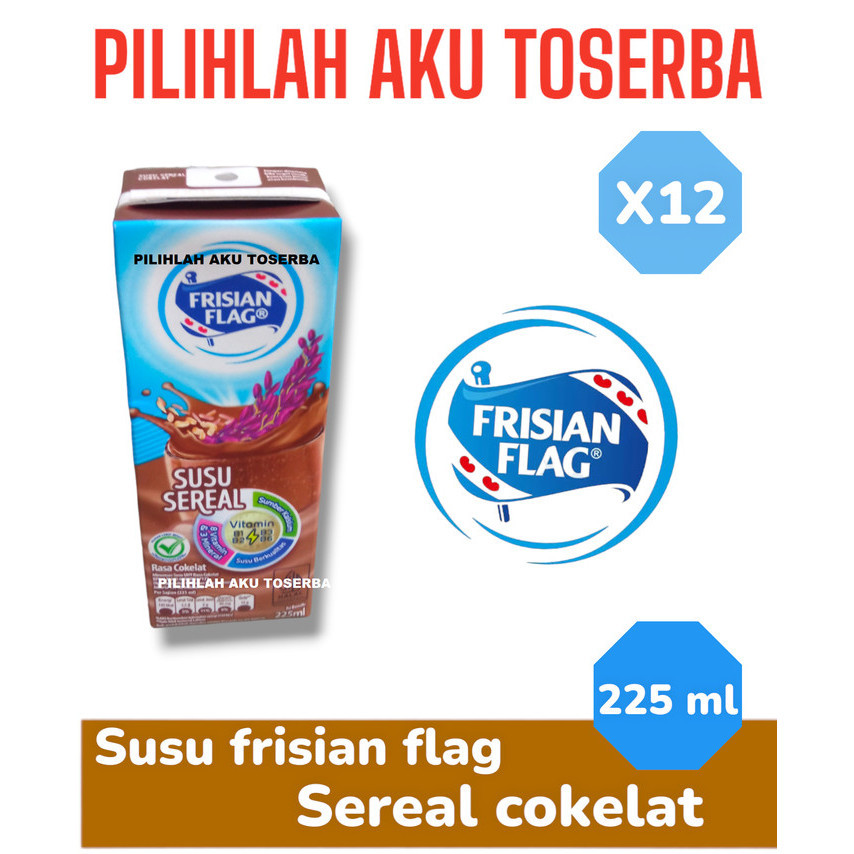 Jual Susu Frisian Flag SEREAL COKELAT 225 ml - ( HARGA 12 pcs ) | Shopee Indonesia