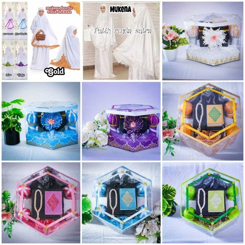 Jual hampers alat sholat/ seperangkat alat sholat wanita/ set alat ...