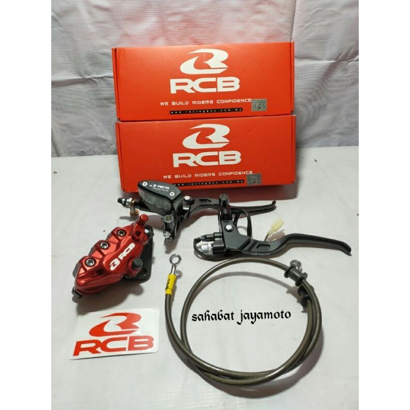 Jual BIG SALE FEBRUARI Paket Master Rem RCB 1set Kaliper Depan RCB Selang Rem Depan Semua Motor ...