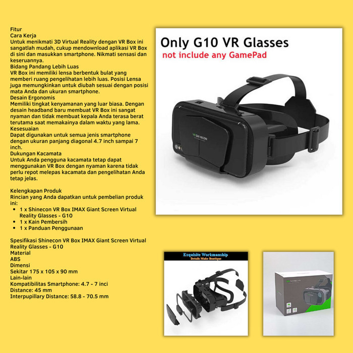 Jual promosi toko VR Box Shinecon 3D IMAX Giant Screen Virtual Reality ...
