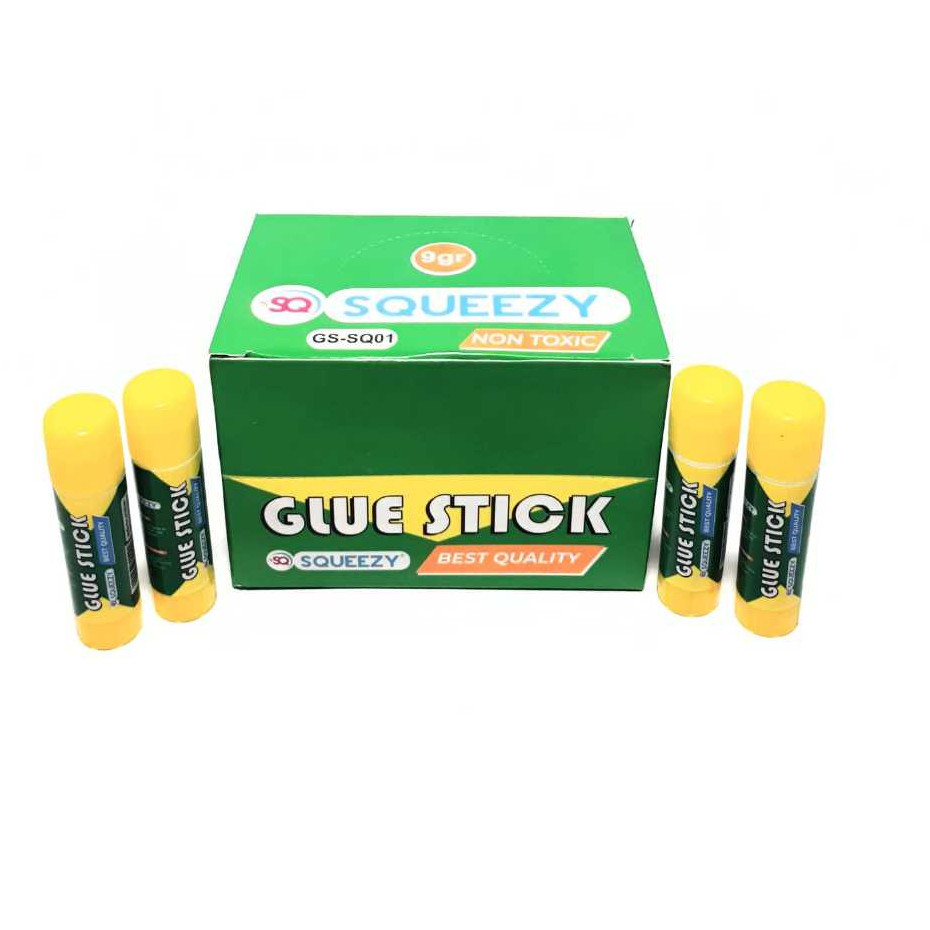 Jual Harga Grosir ( 1Kotak / 24pcs ) Lem Glue Stick mini SQUEEZY GS ...