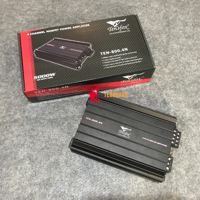 Jual Tensfox TEN-800.4N Power 4 Channel Mosfet Power Amplifier 4Ch TEN800.4 | Shopee Indonesia