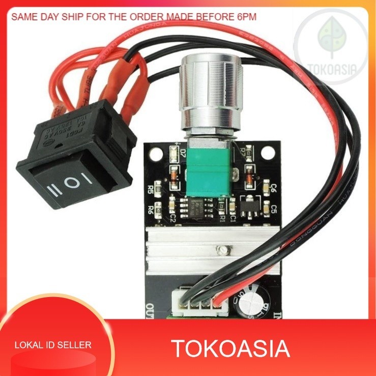 Jual (Local Stock) 6V 12V 24V 28V 3A 80W DC Motor Speed Controller PWM Speed Adjust Reversible ...