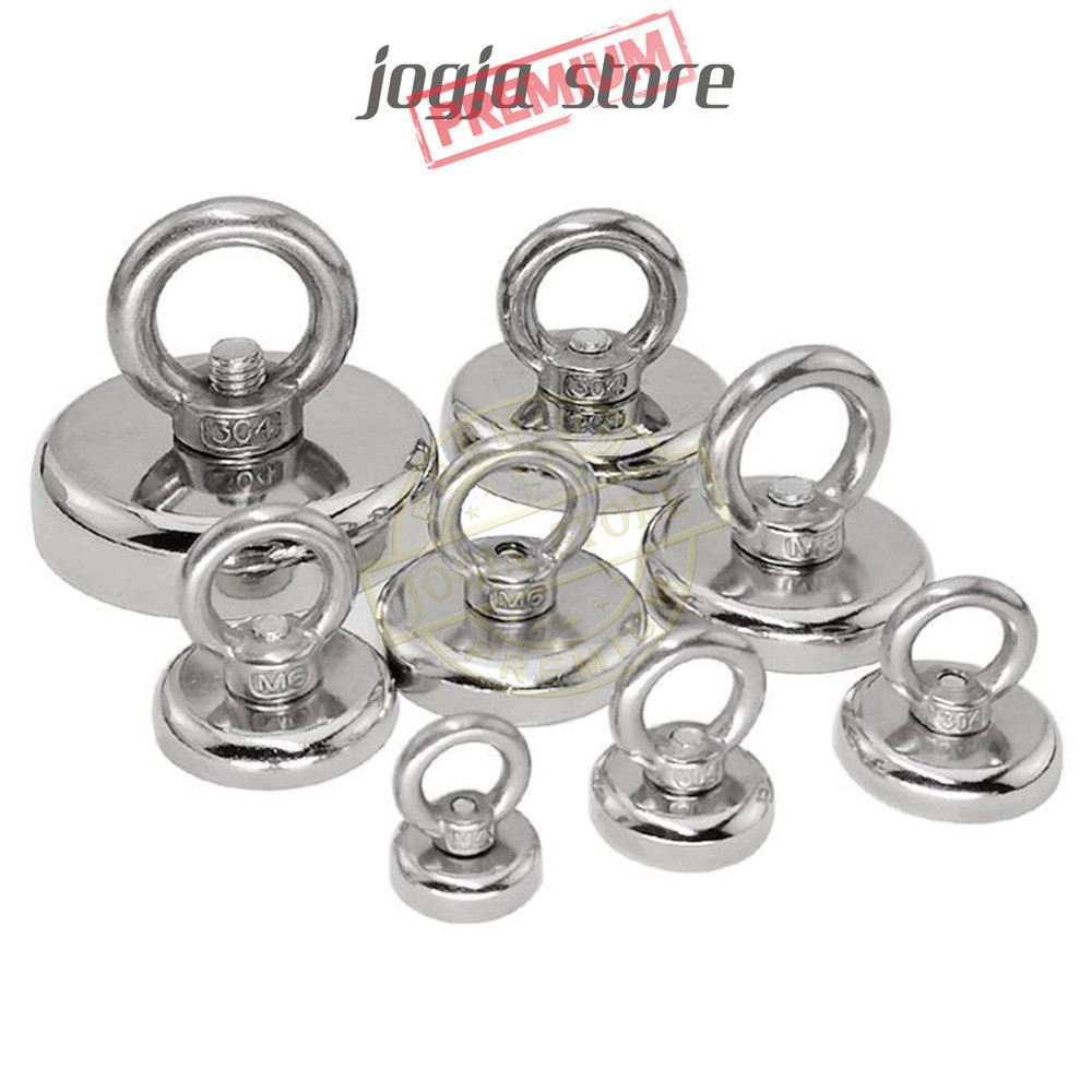 Jual Magnet Neodymium 25-60mm Strong Neodymium Bulat Kuat Magnet ...