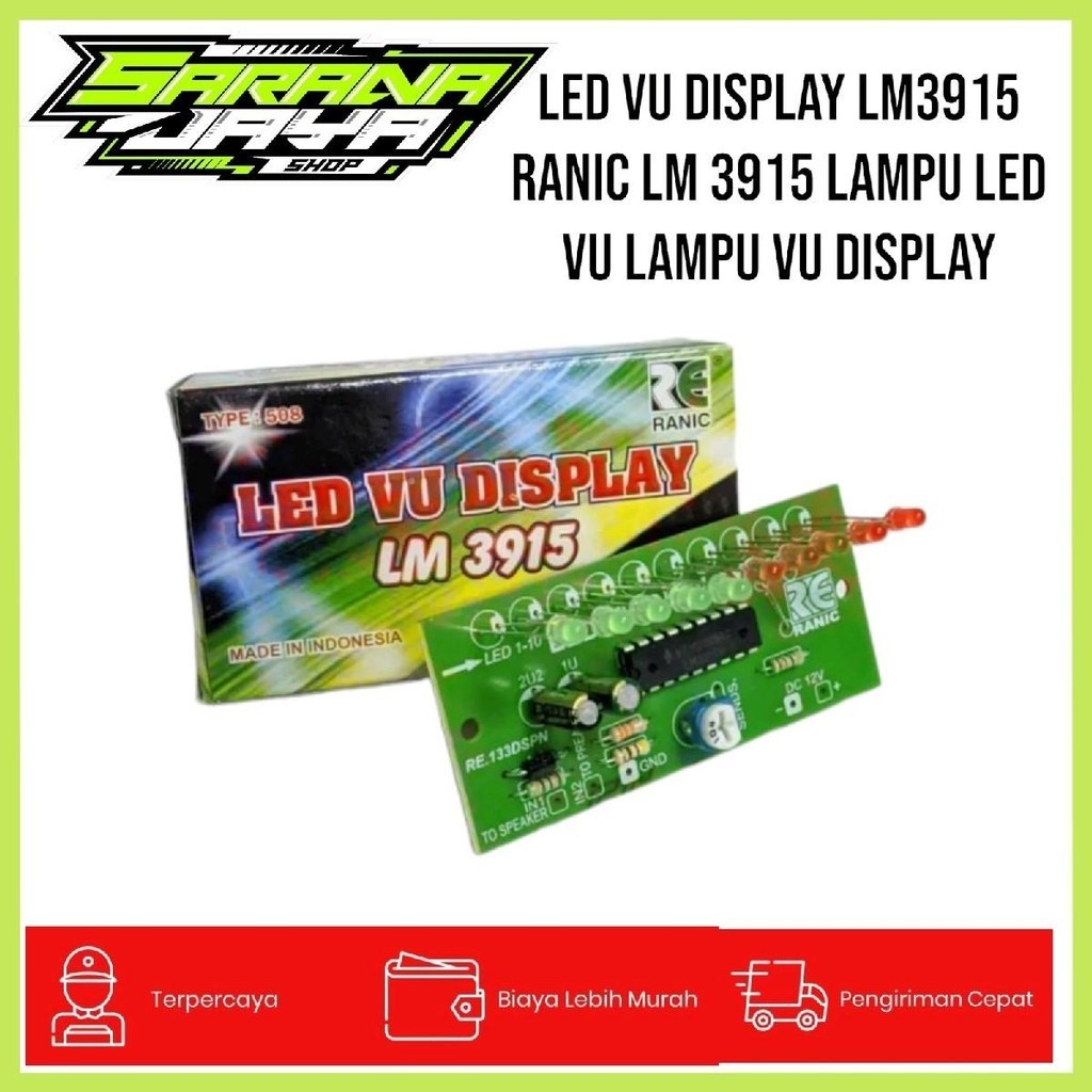 Jual LED VU DISPLAY LM3915 RANIC LM 3915 LAMPU LED VU LAMPU VU DISPLAY | Shopee Indonesia