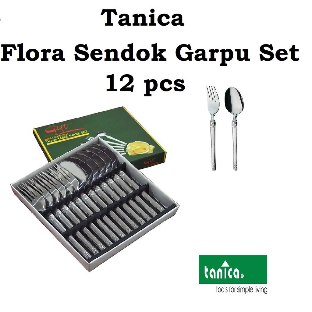 Jual Tanica Sendok Makan Flora 6 Pcs | Shopee Indonesia