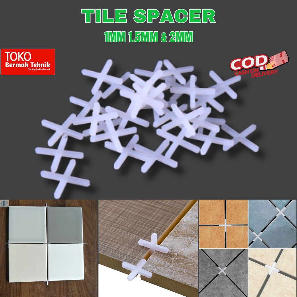 Jual ASTEEL T Cross Tile Spacer nat keramik granit pembatas perapi nut ...