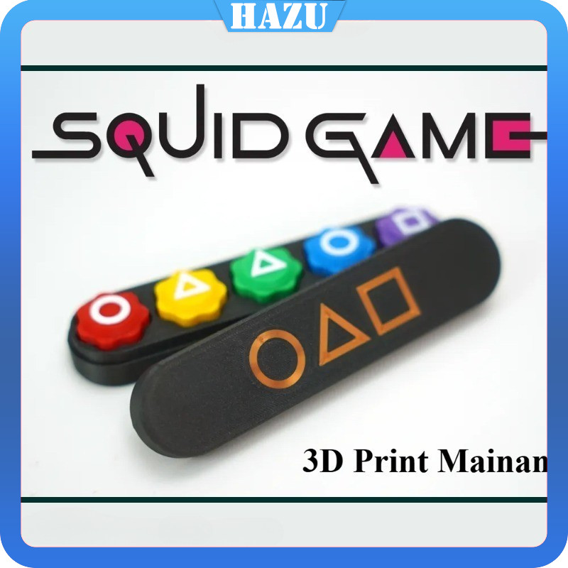 Jual Gonggi Mainan Squid Game 2 Board Game Anak Khas Korea 3D Print ...