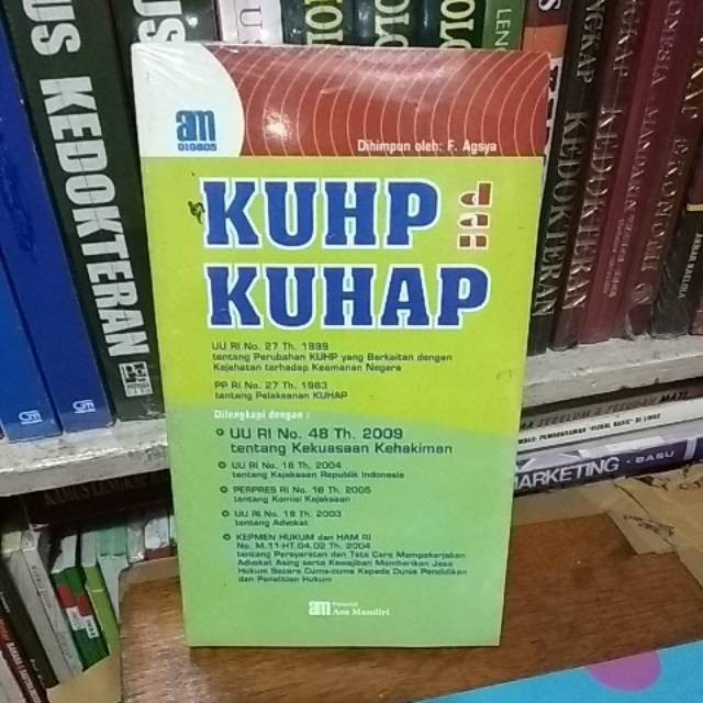 Jual buku #BUKU ORIGINAL kuhp dan kuhap -aob | Shopee Indonesia